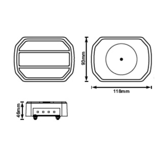 Durite 12-24V Direction Indicators | Amber Direction Light