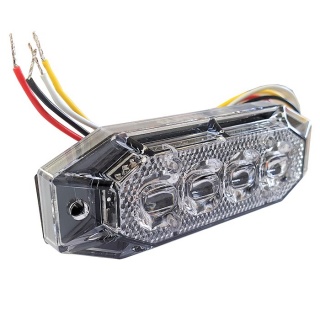 0-441-82 | Durite 8 LED Amber Warning Light - 11 Pattern
