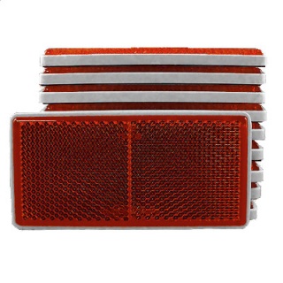 0-505-55 | Durite Red Self Adhesive Vehicle Reflex Reflector
