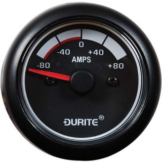 0-525-01 | Durite 12-24VDC LED Marine Ammeter - 80-0-80