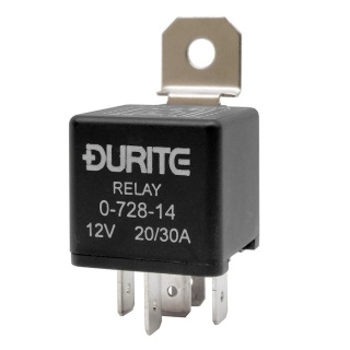 Durite 12VDC Changeover Relays | 12 Volts Line Switch Relay