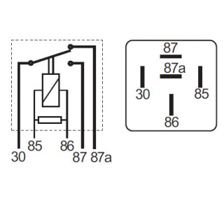 0-728-02 | Durite 12VDC 25A Changeover Latching Relay