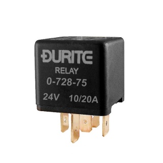 0-728-02 | Durite 12VDC 25A Changeover Latching Relay