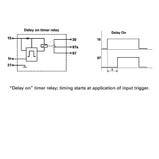 Durite 12VDC Programmed Delay-On Relay - Arc Components Ltd