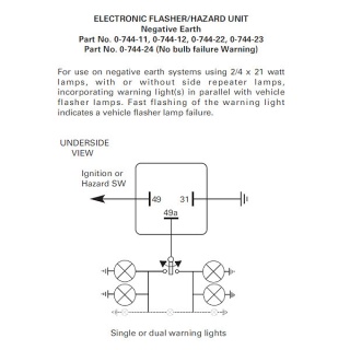 Durite 24VDC Flasher Relays | 24 Volts Hazard Light Relays