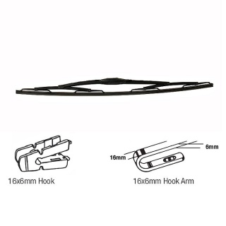 0-896-16 | Durite 40" 1000mm HGV Wiper Blade - Bolt Fitting