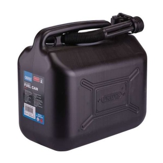 09058 | Draper Plastic Fuel Can 10L Black - Arc Components