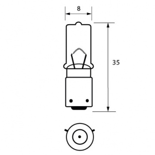 7-002-46 | Durite Single Contact 24V 10W Automotive Bulb