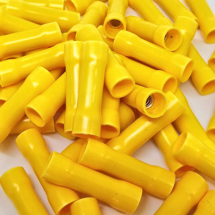 0-001-16 | Durite Yellow Automotive Butt Crimp Terminals