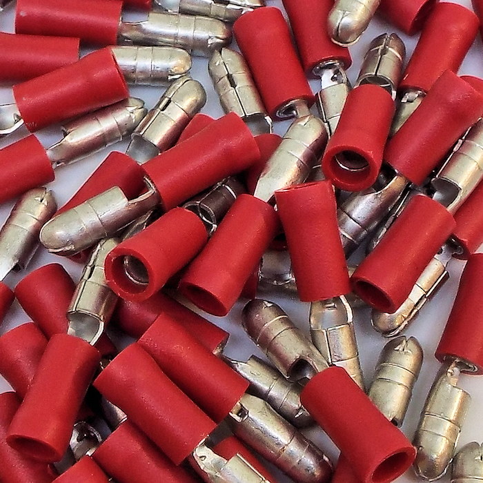 0-001-36 | Durite 4.00mm Red Bullet Crimp Terminals
