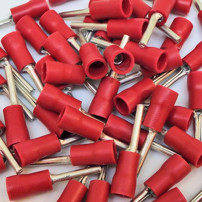 0-001-42 | Durite 1.90mm Red Pin Crimp Terminals