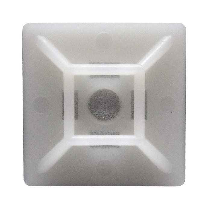 0-002-51 | Durite White Cable Tie Pad - 25mm Tie Wrap Fixing