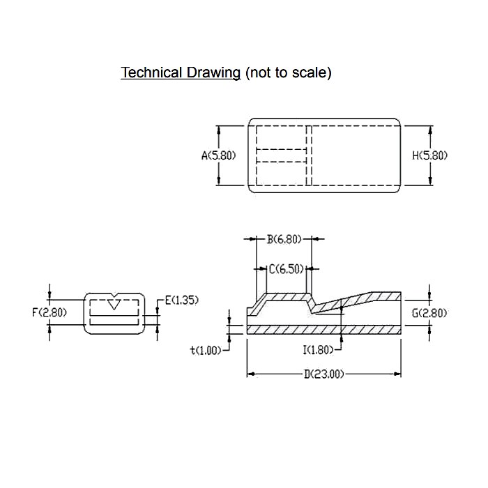 0-005-19 | Durite 4.80mm Clear Terminal Cover Insulators
