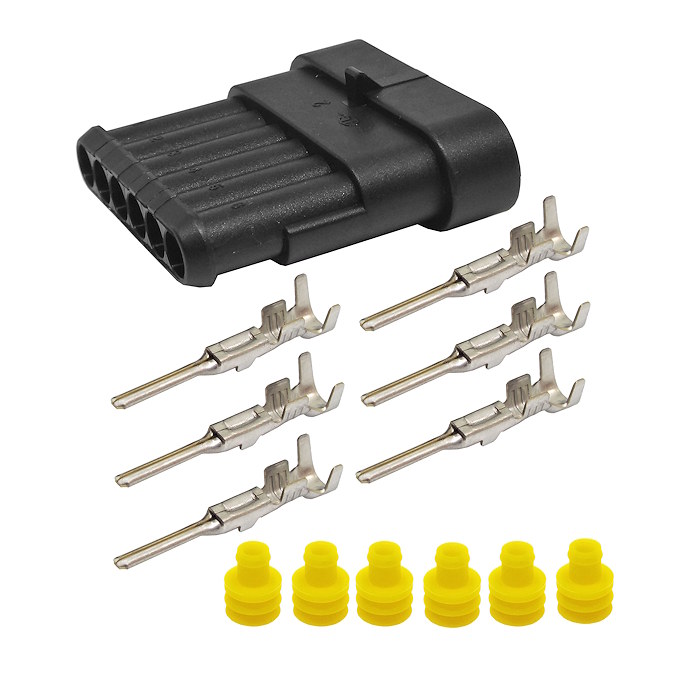 0-011-56 | Durite 6-way Male Superseal Terminal Connector