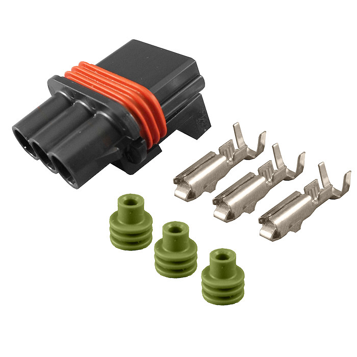 0-011-83 | Durite 12-24V 3-way Female Delphi 2.8mm Connector