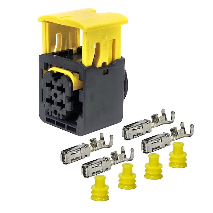 0-012-07 | Durite 4-PIN MCP HDSCS Vehicle Connector - 2.8mm