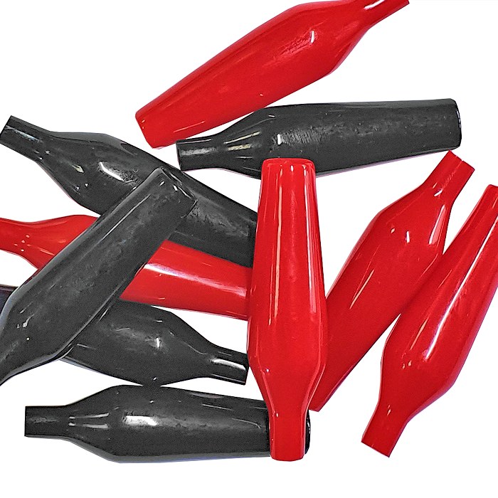 0-140-01 | Durite Insulated Black-Red Crocodile Clip Sleeves