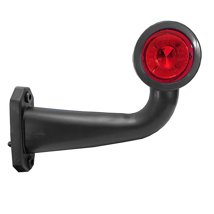 0-172-45 |12/24V Red-White RH Angled LED Outline Marker Lamp