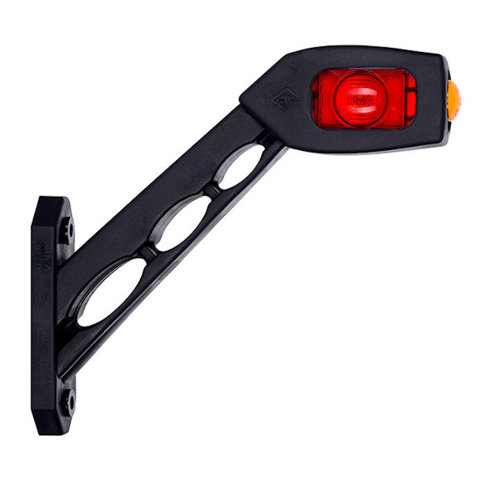 0-172-75 12-24VDC Red-White-Amber RH LED Outline Marker Lamp