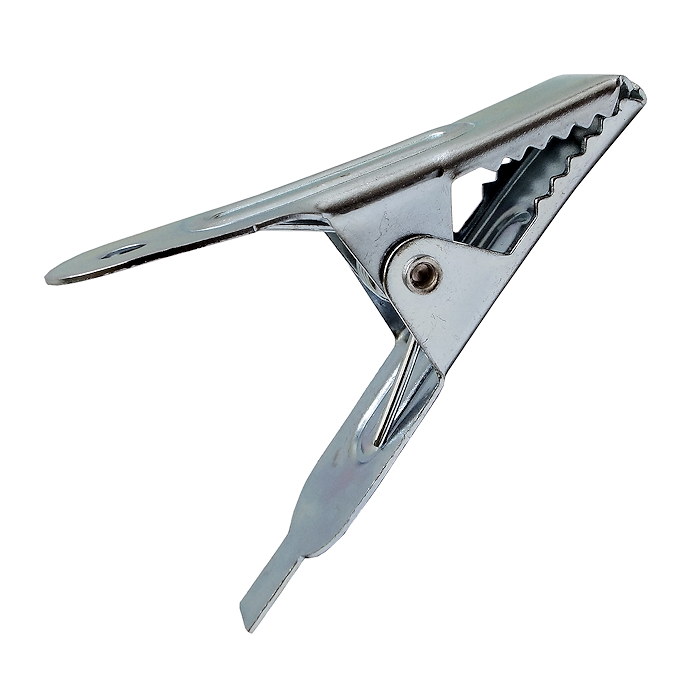 0-187-27 | Pack of 50 25A Plated Steel Crocodile Clips