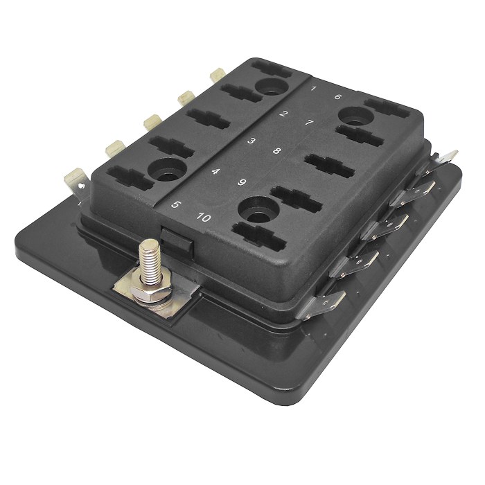 0-234-30 | Durite 10-way Mini Blade Fuse Holder with Busbar