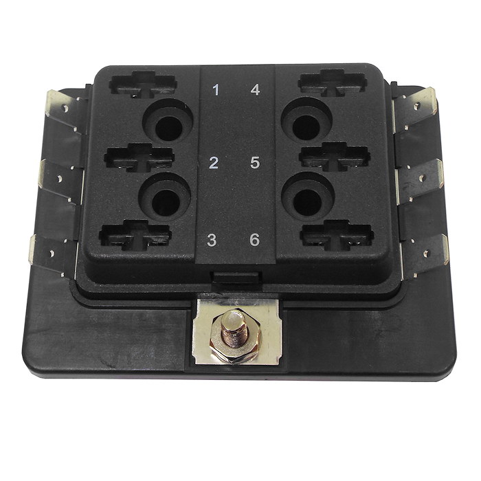 0-234-36 | Durite 6-way Mini Blade Fuse Holder with Busbar