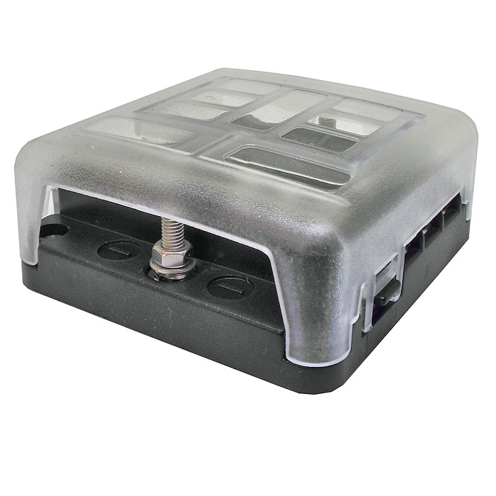 0-234-76 Durite 6-way Auto Blade Fuse Holder - LED Indicator
