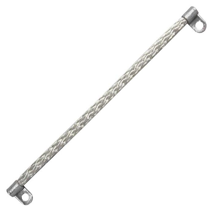 0-393-18 | 450mm Heavy-duty Copper Braid Bonding Strap 260A