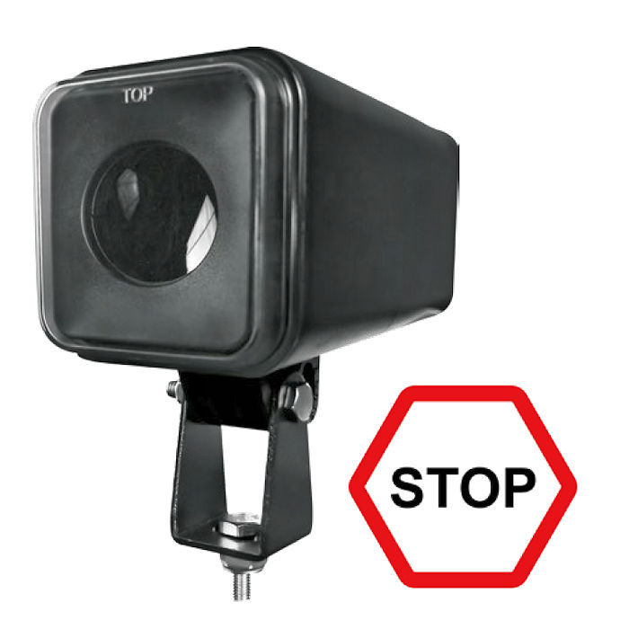0-421-04 | 10-80VDC LED projector lamp with stop sign logo