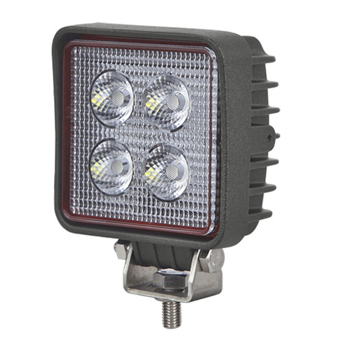 0-421-05 | Durite 12V-24V R10 Red Flood Beam LED Safety Lamp