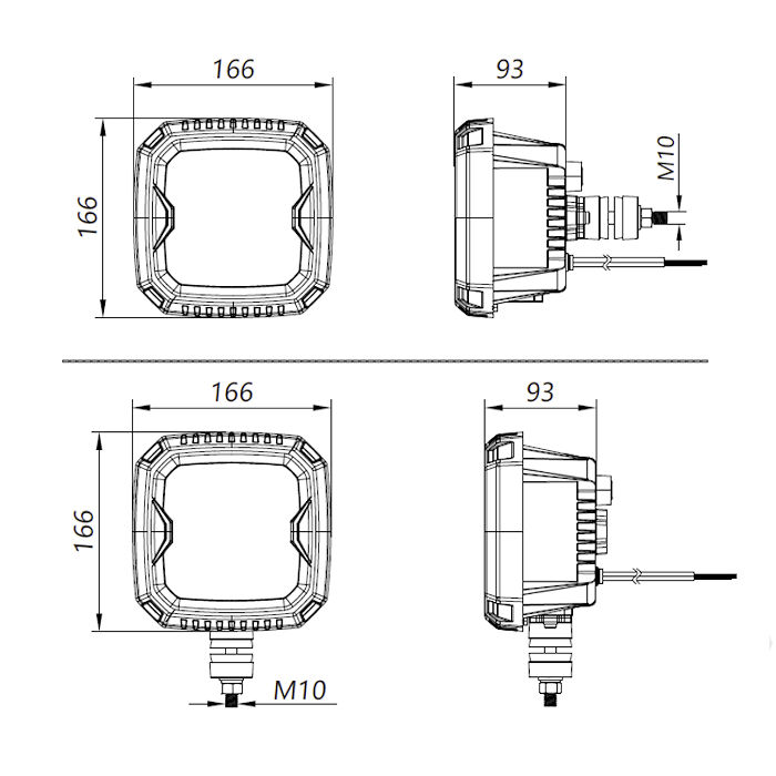 0-422-60 | Durite 6.5 Inch LED Driving Lamp With Multi Mount