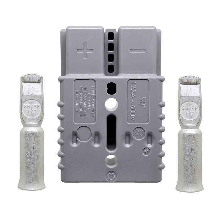 0-431-75 Durite 175A Heavy-duty Grey Battery Plug Connector