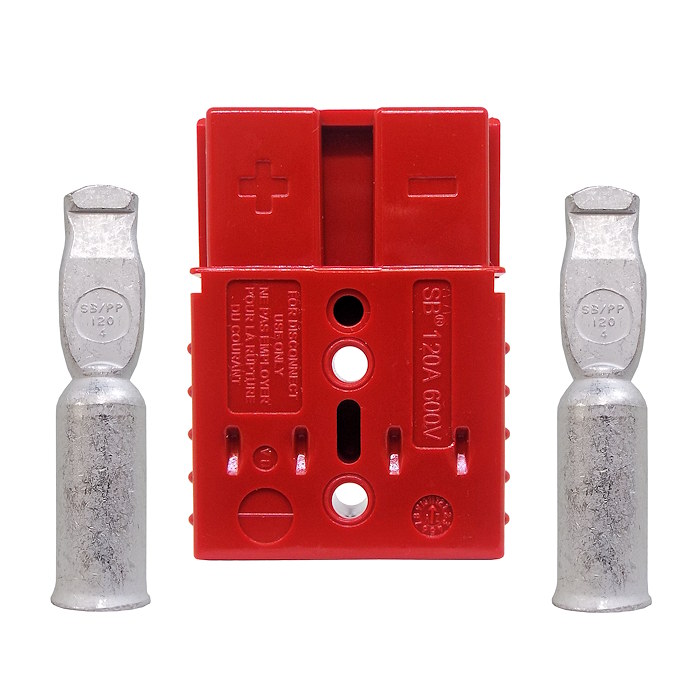 0-432-20 | Durite 120A Heavy-Duty Red Battery Plug Connector