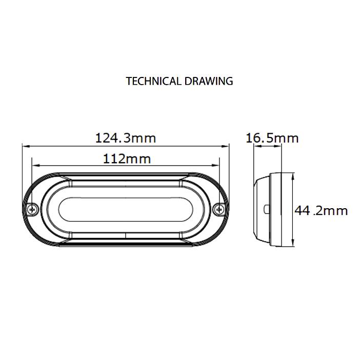0-441-56 | Durite 12V-24V LED Lamp with Direction Indicator
