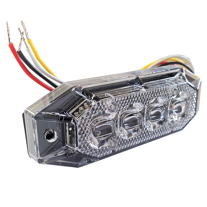 0-441-82 | Durite 8 LED Amber Warning Light - 11 Pattern