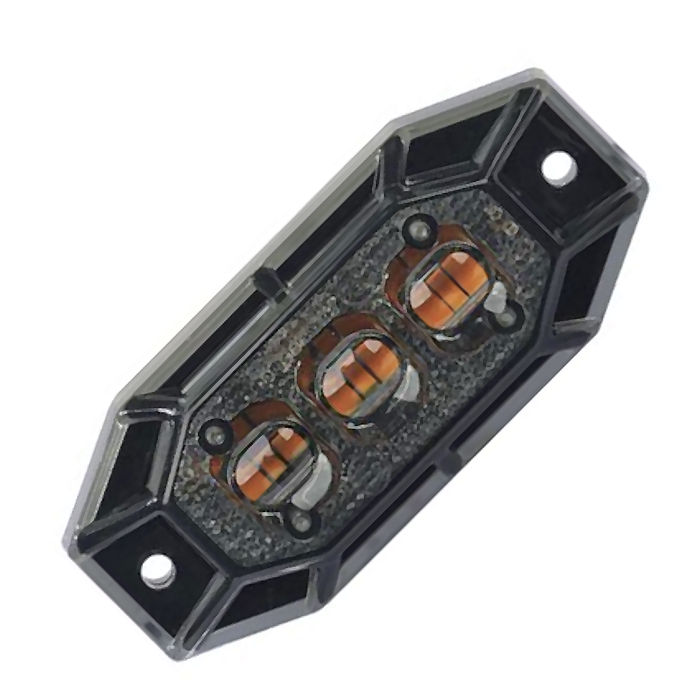 0-441-91 Durite 9 LED Amber Warning Light - 11 Flash Pattern