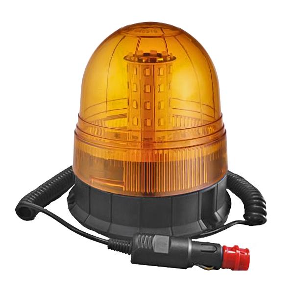 0-445-60 | 12V-24V LED Amber Flashing Beacon - Magnetic Base
