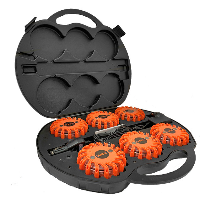 0-446-60 | 6 x Durite Rechargeable LED Warning Flare Light