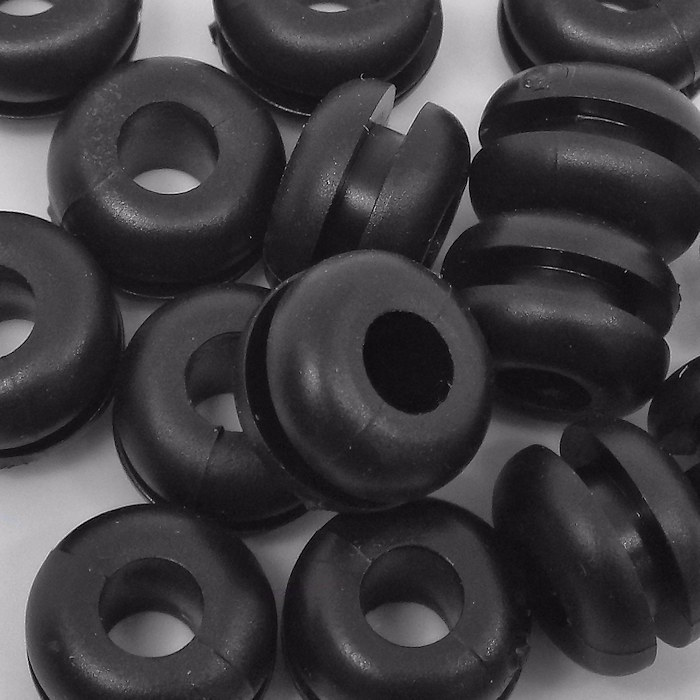 0-447-01 | 100 Durite PVC Cable Grommets | 8mm Hole