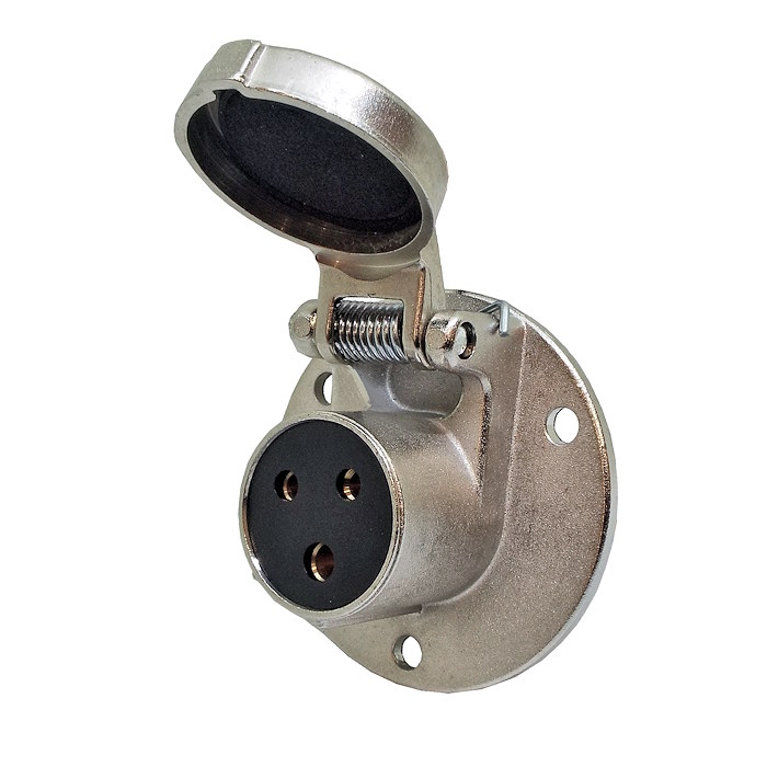 0-473-19 | Durite 12V-24V Clang 3-Pin 5A Trailer Socket