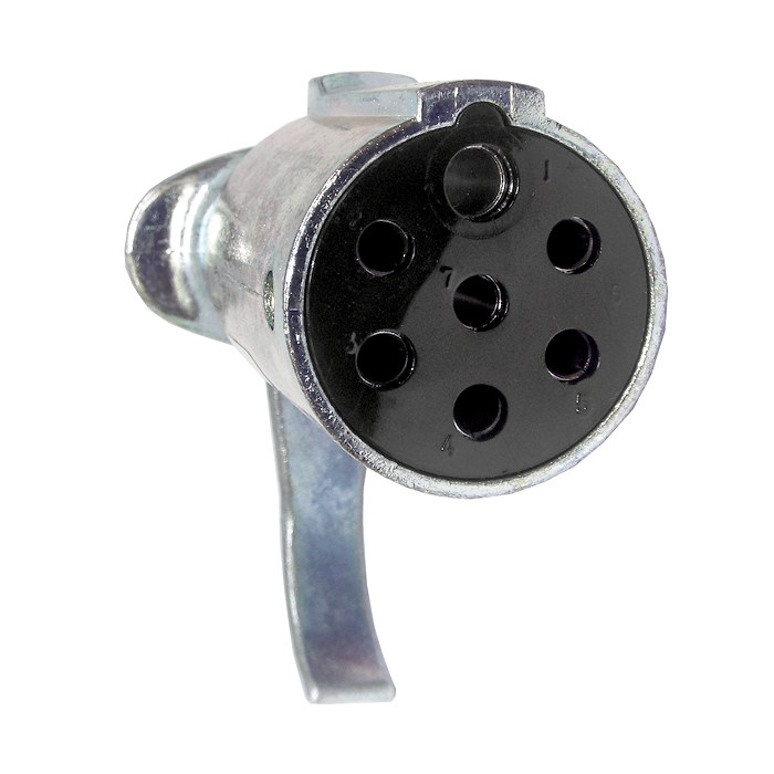 0-477-19 | Clang 7 Pin Socket for 24V Trailers