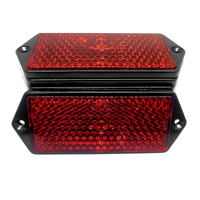 0-505-05 | Ten Durite Red Reflex Reflectors For Vehicles