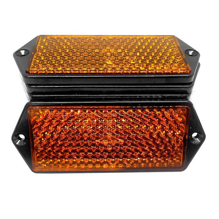0-505-10 | Ten Durite Amber Reflex Reflectors For Vehicles