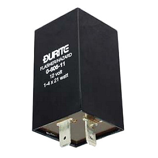 0-606-11 | Durite 12V Hazard flasher Relay - 1-4 x 21W