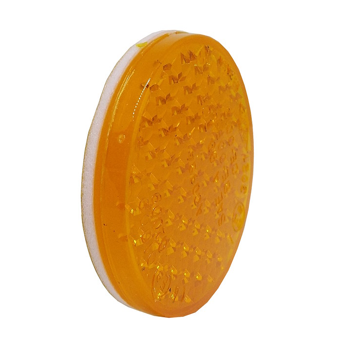 0-665-80 | Pack of 10 Durite Round Amber Reflex Reflectors