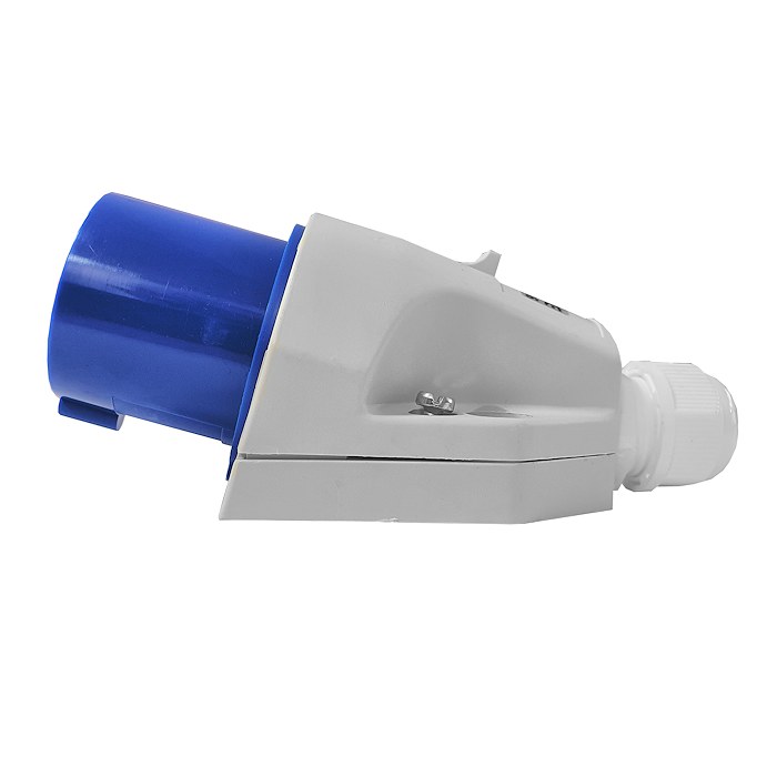 0-684-66 | Durite 230V 16A Blue Outdoor Surface Mounted Plug