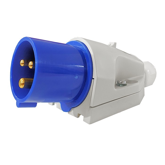 0-684-66 | Durite 230V 16A Blue Outdoor Surface Mounted Plug