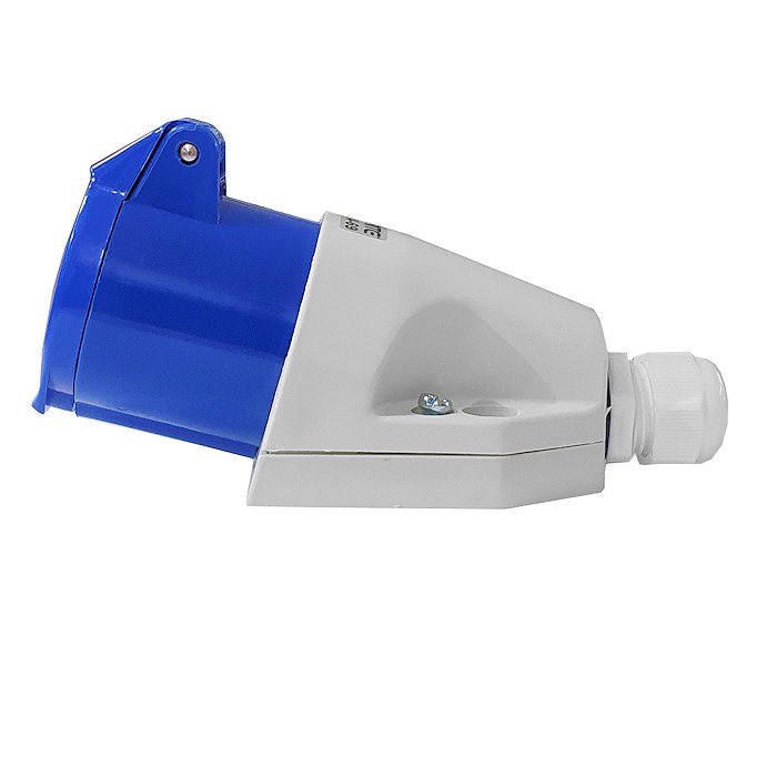 0-684-69 | Durite 230V 16A Blue Surface Mounted 3-Pin Socket