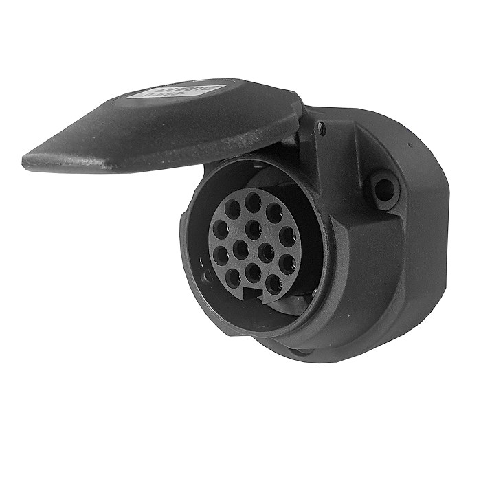 0-695-19 | Durite 12VDC 13-Pin Caravan and Trailer Socket