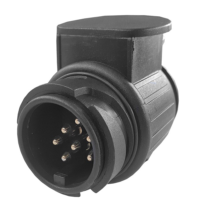 0-695-66 | Durite 7-Pin 12N to 13-Pin Caravan Plug Adaptor
